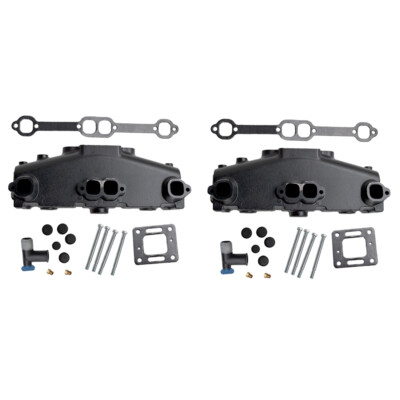 2x Marine Exhaust Manifold 18-1953-2 Fit MCM/MIE GM V8 (305, 350, 377 ...