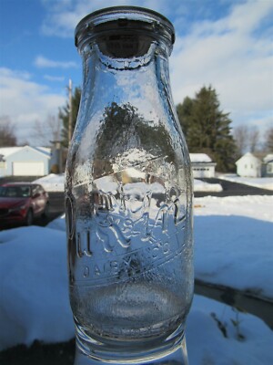 TREHP Milk Bottle Purvin Dairy Co Wilkes-Barre PA LUZERNE COUNTY JUICE ...