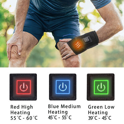 ELectric Hand Heating Pad Wraps Joint Massager Wrist Brace Relieve ...