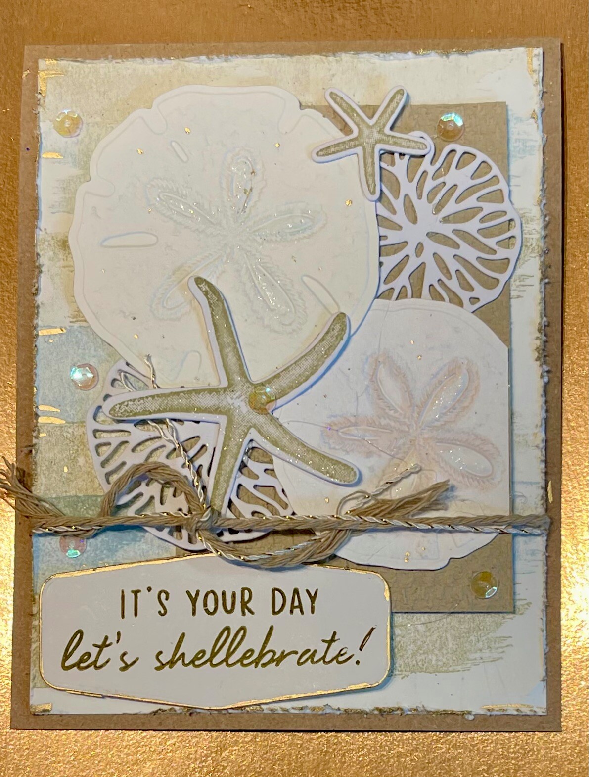 4 “Shellabrate Its Your Day” Starfish Sand Dollar Greeting Card Kit ...