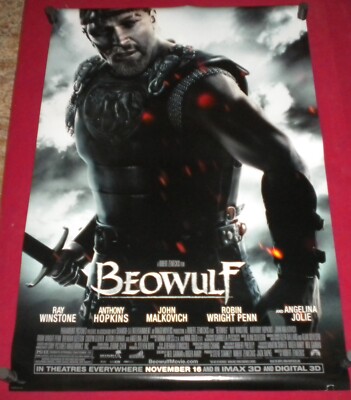 Beowulf Movie Poster 27 x 40 S/S Christopher Lambert Rhona Mitra Oliver ...