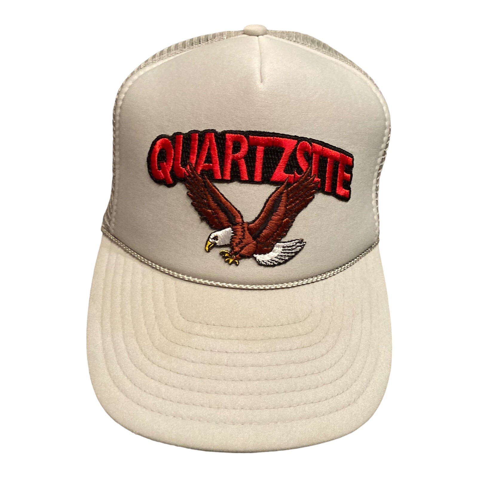 VTG Bald Eagle Snapback Quartzite Trucker Hat Basebal… - Gem