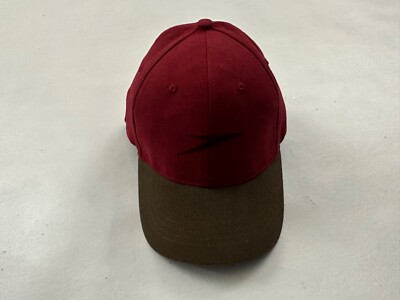 Speedo Embroidered Graphic Red Fitted Baseball Cap Hat Size M | eBay
