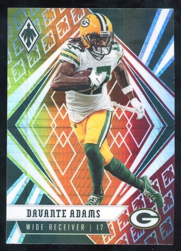 2020 Panini Phoenix Davante Adams Fire Burst Parallel Green Bay Packers ...