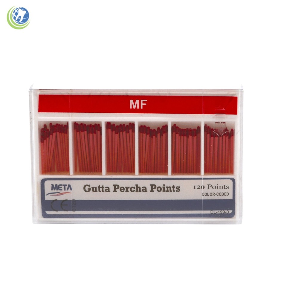 Gutta Percha Points Assorted Sizes 120/Box Vial Endodontic Obturation ...