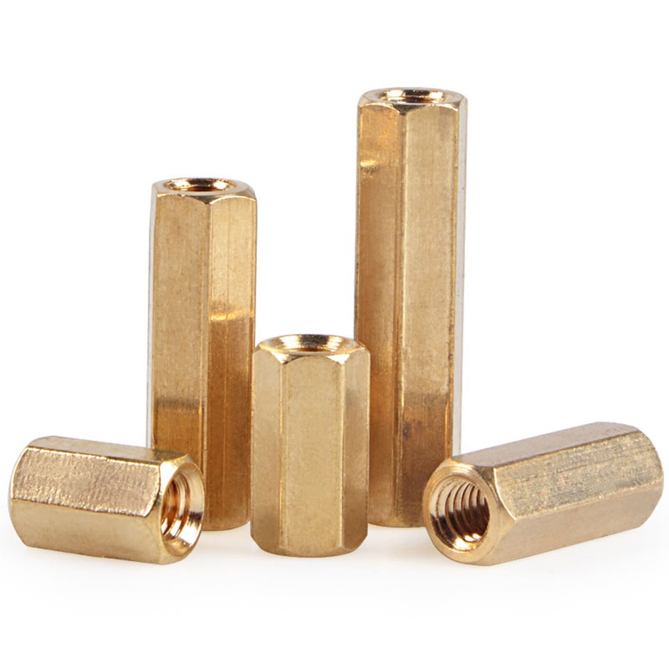 Brass Female-Female 3/8-16UNC Spacer Thread Pillar Hexagon PCB Studs ...