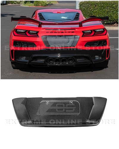 For 23-Up Corvette C8 Z06 | CARBON FIBER Rear License Plate Frame ...