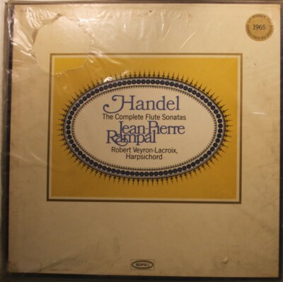Jean-Pierre Rampal 2-Disc Lp Handel The Complete Flute Sonatas On Epic ...