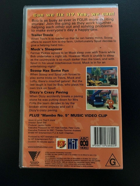 Bob The Builder Trailer Travis VHS Video ABC for Kids 2002 PAL for sale ...