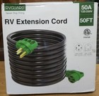 RVGUARD 50 Amp 50 Foot RV Power Cord 14-50P to SS2-50R Generator ...