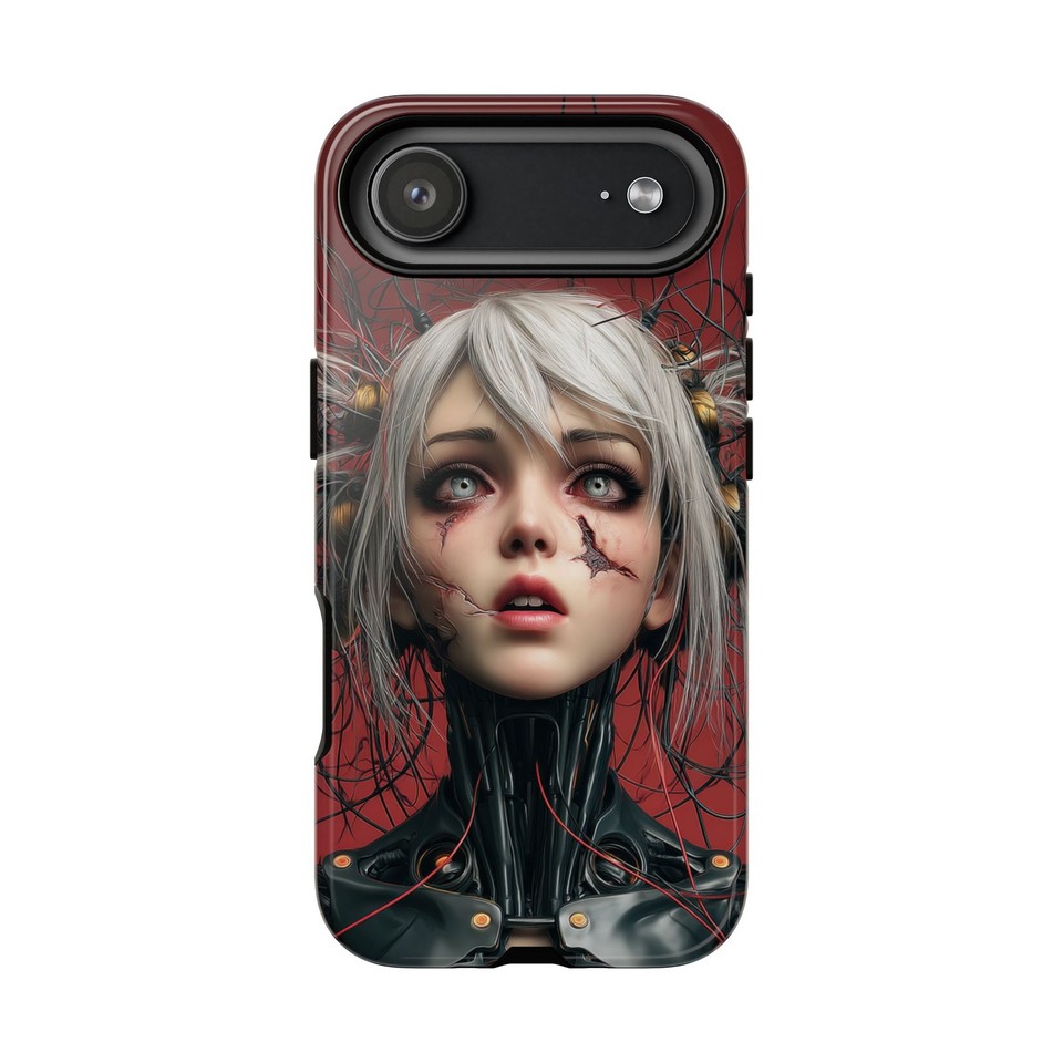 For iPhone, Samsung, Pixel | Phone Ink Case - Machine Siren Cyborg Girl ...