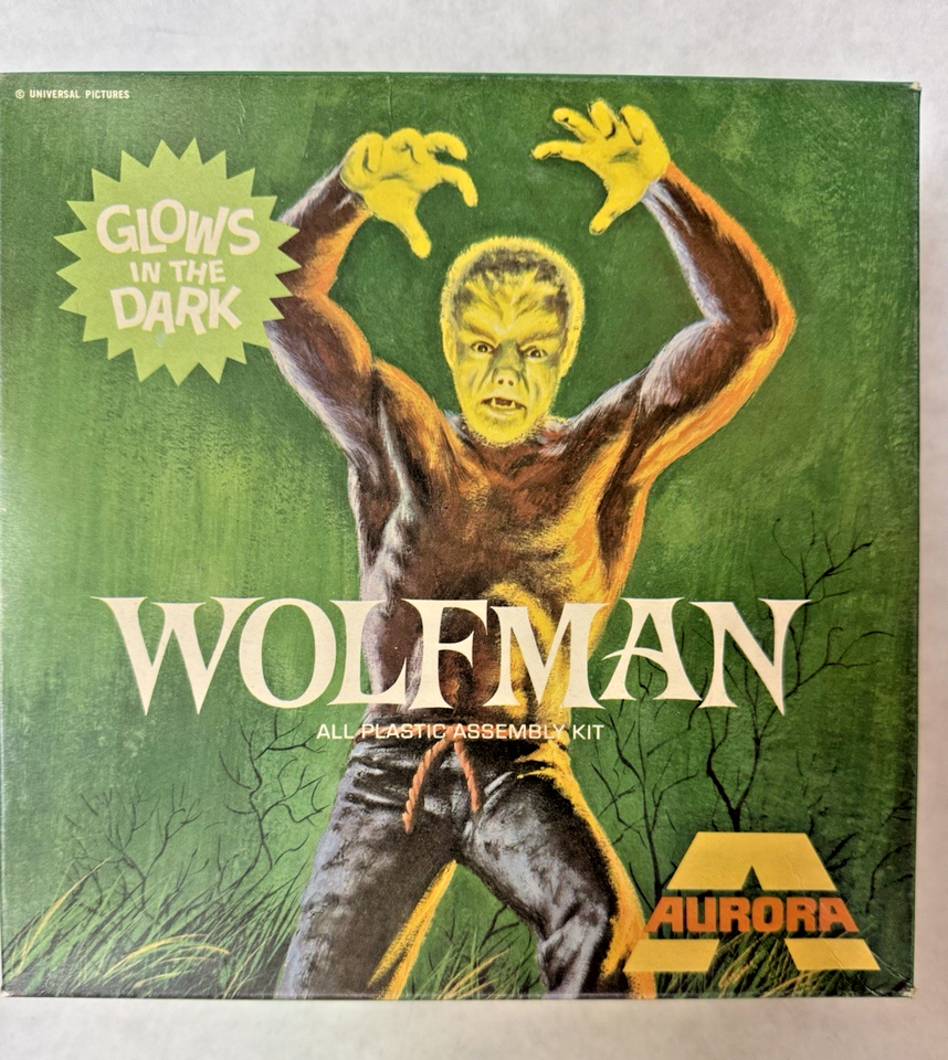 VINTAGE AURORA MODEL: The Wolfman Model Kit #450 Built Up; FULLY ...
