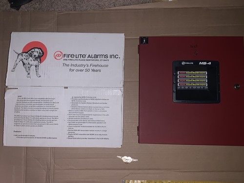 Fire Lite Ms-4 Fire Alarm Control Panel With Box | eBay
