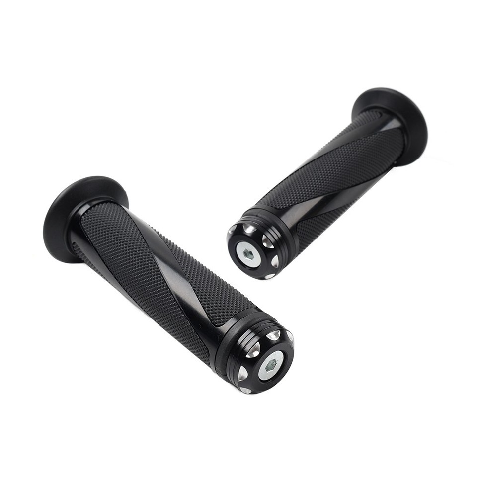 Motorcycle 7/8" Hand Grips Handle Bar Rubber For Yamaha ATV Pit Dirt ...