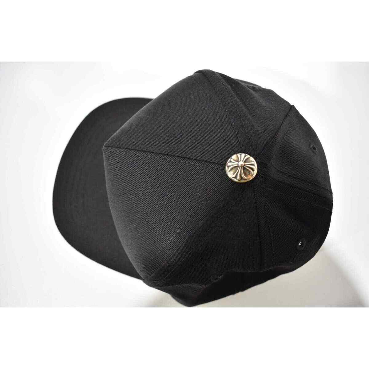 Chrome Hearts CH Logo Trucker Black Yellow Baseball Cap Chrome Hearts CH Logo Trucker Black Yellow Baseball Cap