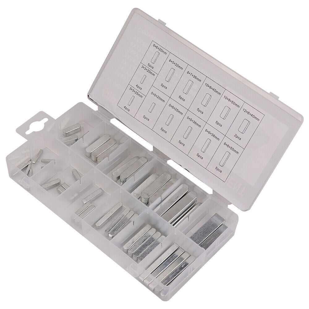 60Pcs set Professional Parallel Drive Shaft Key Round Ended Feather Key ...