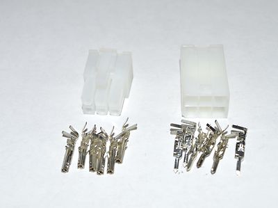 MOLEX MINI-FIT JR SERIES 6 WIRE CONNECTOR SET. PACKAGE OF 2 COMPLETE ...