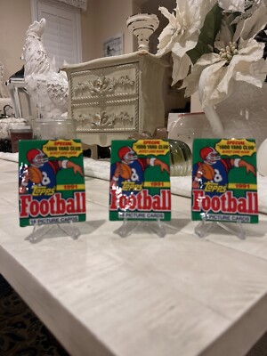 NFL 1991 Topps Factory Sealed Wax NFL Packs of 16 Cards | eBay