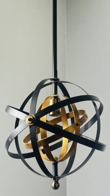 Uttermost Spherical Light Pendant - 22038 Rondure Pendant Dark Oil ...