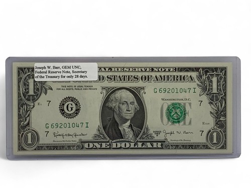 Joseph W. Barr Was US Secretary of Treasury for 28 days Gem ...