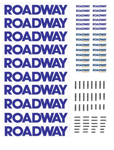 HO Scale Truck / Trailer Decals. " Roadway " | eBay