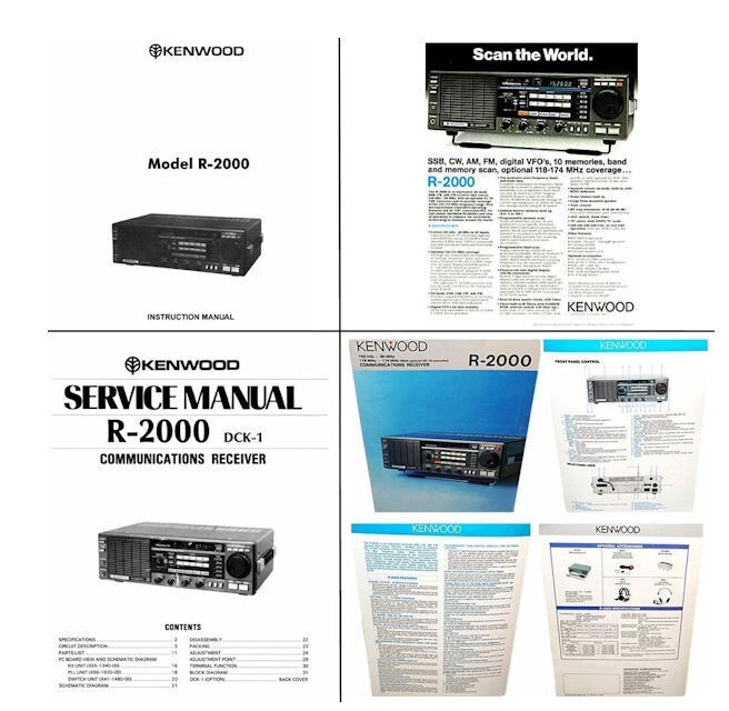 KENWOOD R-2000 SHORTWAVE HAM RECEIVER AM SSB w/ YG--455C CW FILTER ...