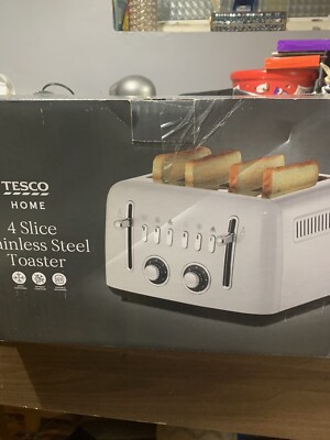 4 Slice Toaster Stainless Steel | eBay UK