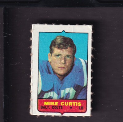Mike Curtis 1969 Topps 4-in-1 Football Stamp Single # VG Colts | eBay