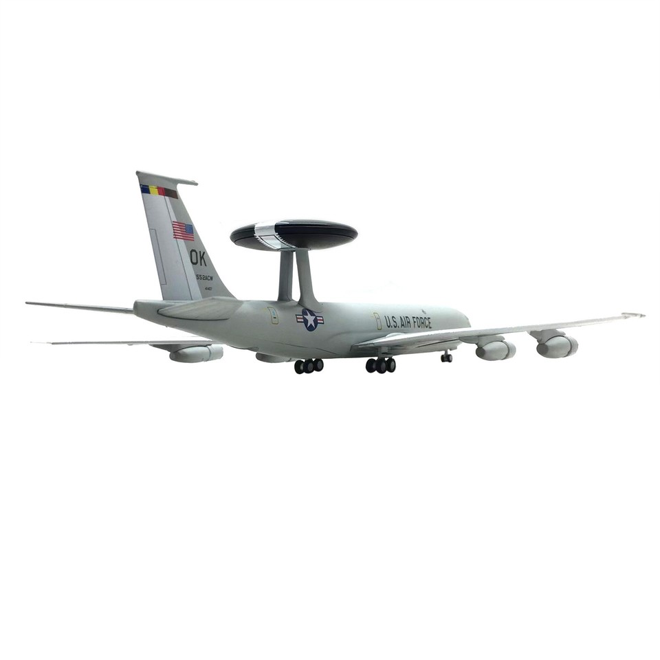 1/200 Scale US E-3 E3 Sentry AWACS Aircraft Model Plane Souvenir Static ...