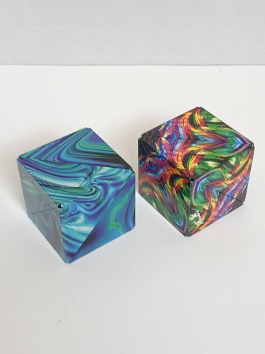 SHASHIBO Cube Lot Of 2 Mystic Ocean and Cosmic Magnetic Puzzle Cubes Fidget Toy | eBay