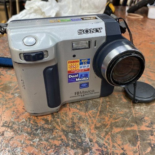 Sony Mavica MVC-FD92 1.2MP Digital Camera - Black & Metallic silver ...