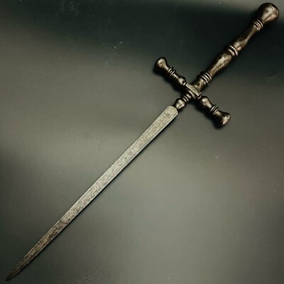 1500s Antique Medieval Large Armor Piercing Italian Stiletto, Dagger ...