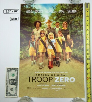 Troop Zero 13.5 x 20 Poster 2020 Amazon Viola Davis, McKenna Grace, Jim ...
