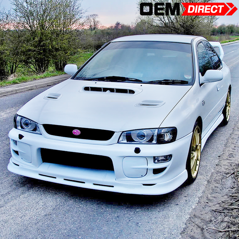 Fits 02-03 Subaru Impreza WRX STI P1 Style Front Bumper Lip Spoiler ...