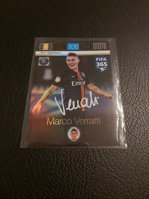 Marco Verratti Signature FIFA365 Adrenalyn XL Soccer Card 377 | eBay
