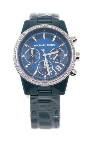 Michael Kors Bradshaw Blue Stainless Steel Watch MK6722 | eBay