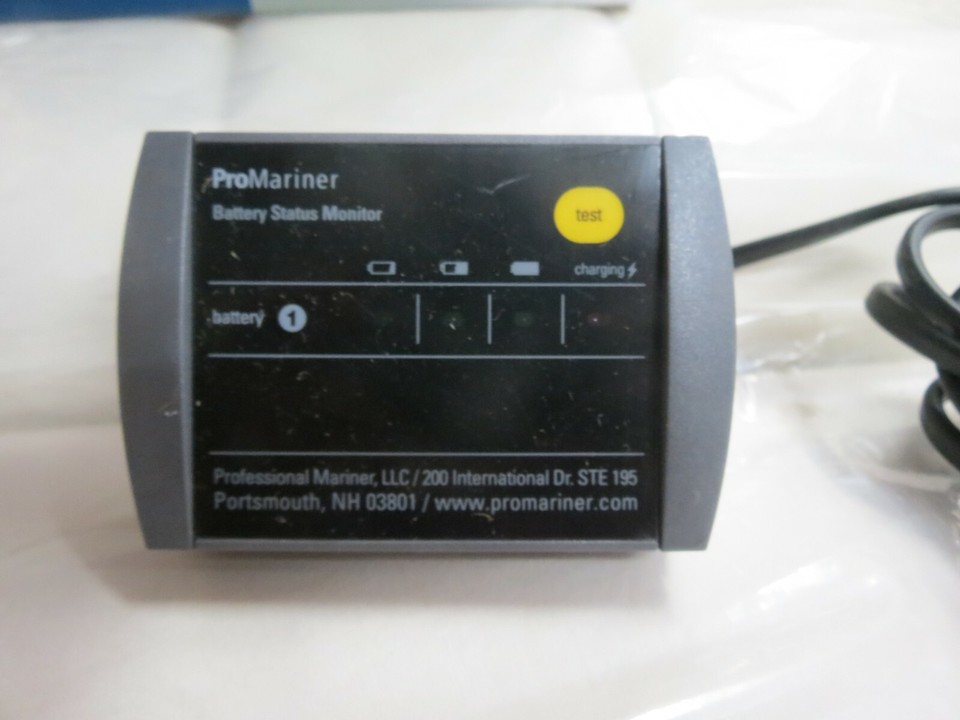 GRADY WHITE *OEM* PROMARINER REMOTE SINGLE BATTERY BANK STATUS MONITOR ...