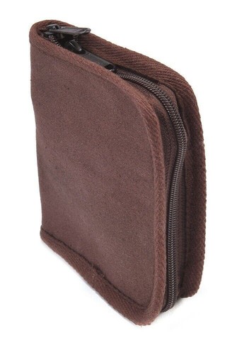 Concealed Pistol Wallet Holster Brown Canvas for Subcompact pistols Kel ...