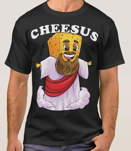 NEW LIMITED Cheesus Jesus Christ Funny Cheese Christian Pun Cheese ...