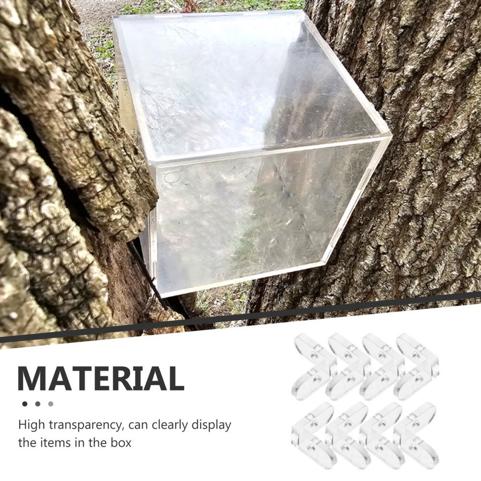 15Pcs Transparent Corner Connectors for Box Assembly Acrylic Braces ...