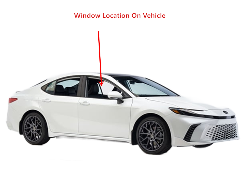 2025 Toyota Camry Passenger Right Side Front Door Window Glass ...
