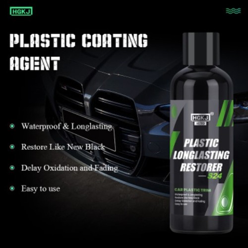 100ML Black Plastic Bumper Trim Restorer Back To Black Repair Coating ...