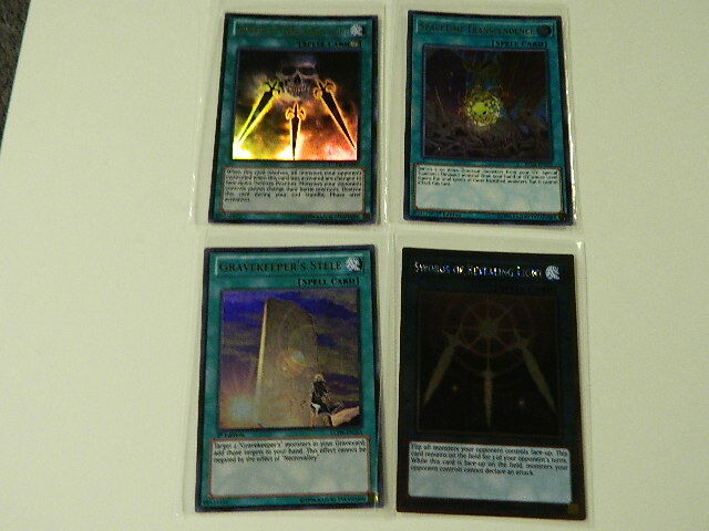 4 TCG Yu-Gi-Oh! Ultra Rare LCYW-EN281 BLLR-EN029 LCJW-EN261 NKRT-EN025 ...