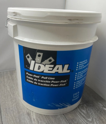 IDEAL 31-340 Heavy-Duty Powr-Fish Pull Line In Bucket 210 LB Tensile ...
