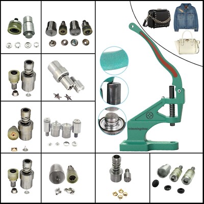 Green Machine Dies for Fixing Snap Poppers Buttons Jeans Button Eyelet ...