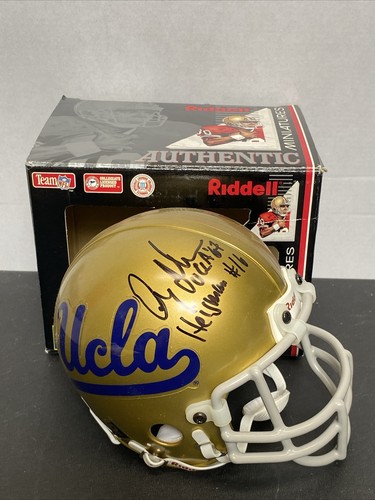 Gary Beban Signed Mini Helmet Autograph Riddell UCLA NCAA Heisman ‘67 ...