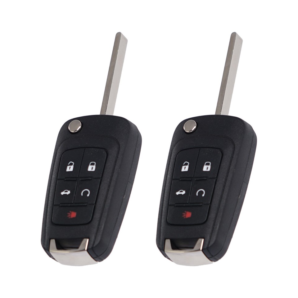 2For 2014 2015 2016 2017 2018 2019 Chevrolet Impala Flip Remote Key Fob ...