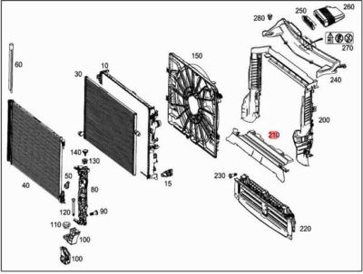 Genuine Air Duct Segment MERCEDES C238 C253 S213 W213 X253 2135050130 ...
