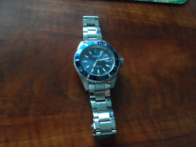 Stauer Dive Watch 29220 Stainless Steel Blue WR 200m 43mm Mens | eBay