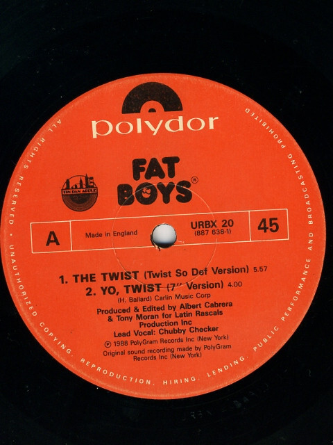 Fat Boys & Chubby Checker - The Twist - UK 12" Vinyl - 1988 - Urban | eBay